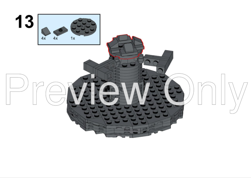 LEGO MOC Deep Space Nine Cardassian Nor-Type Space Station + Scale USS ...