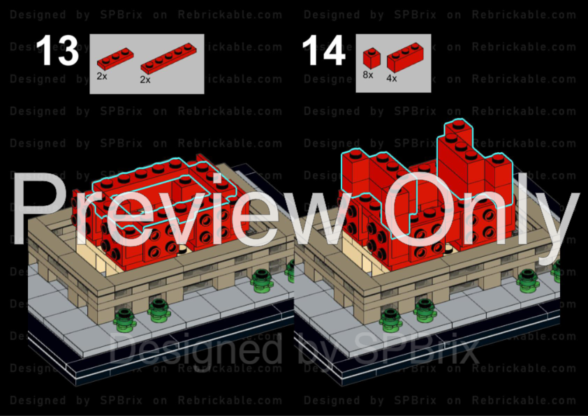 LEGO MOC Key Tower Cleveland 1:800 Scale (Society Center) by SPBrix ...