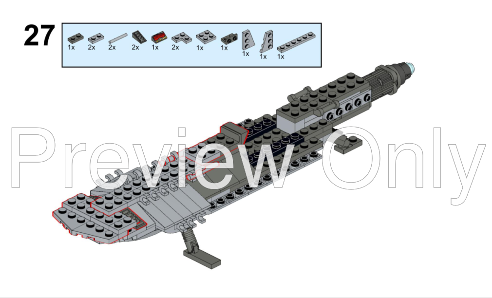 LEGO MOC MANDALORIAN N1 STARFIGHTER by DETAIL BRICKS | Rebrickable ...