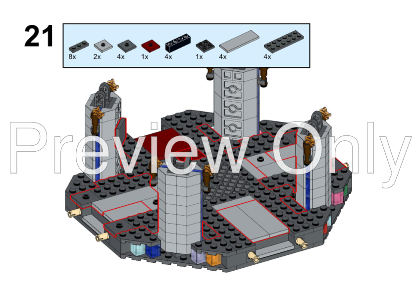 LEGO MOC Castle Tardis by LordAlien | Rebrickable - Build with LEGO