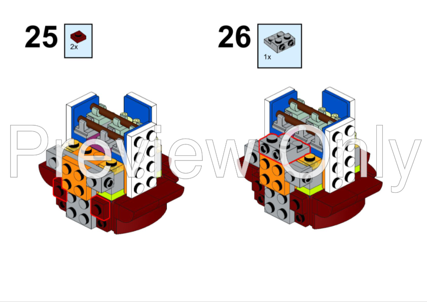 LEGO MOC Up-Scaled LEGO Minifigure Head - Captain Marvel by ZTBricks ...