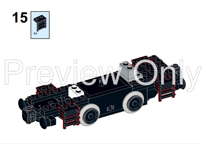 LEGO MOC 7760 Electric Diesel Locomotive (Diesel Shunter Locomotive ...