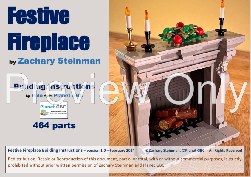 LEGO MOC Festive Fireplace, by Zachary Steinman by Planet GBC ...