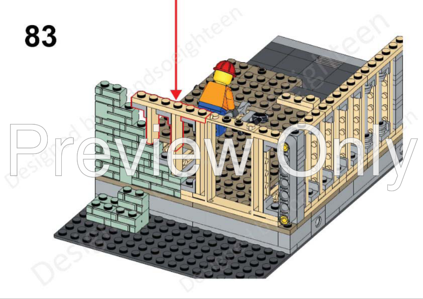 LEGO MOC Building Under Construction Modular by Soandso | Rebrickable ...