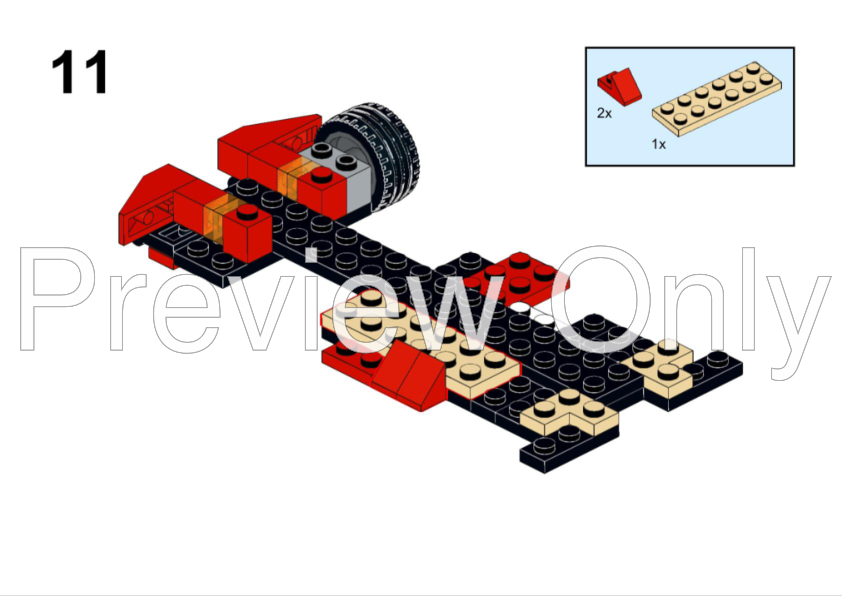 LEGO MOC Ferrari 812 Superfast Inspired MOC 8 Stud Wide Red Supercar by ...