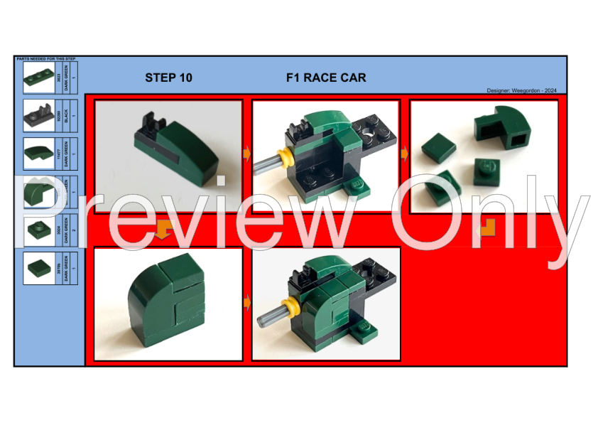 LEGO MOC 10242 F1 RACE CAR by Weegordon | Rebrickable - Build with LEGO