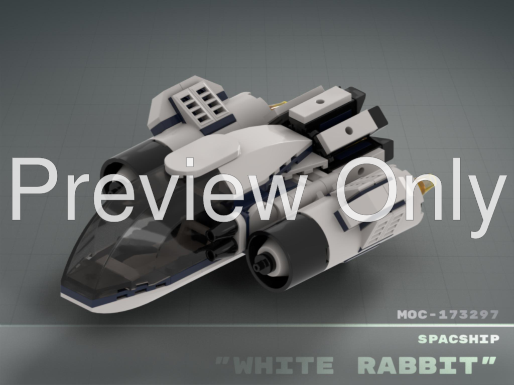 LEGO MOC Spaceship "White Rabbit" by brampf | Rebrickable - Build with LEGO