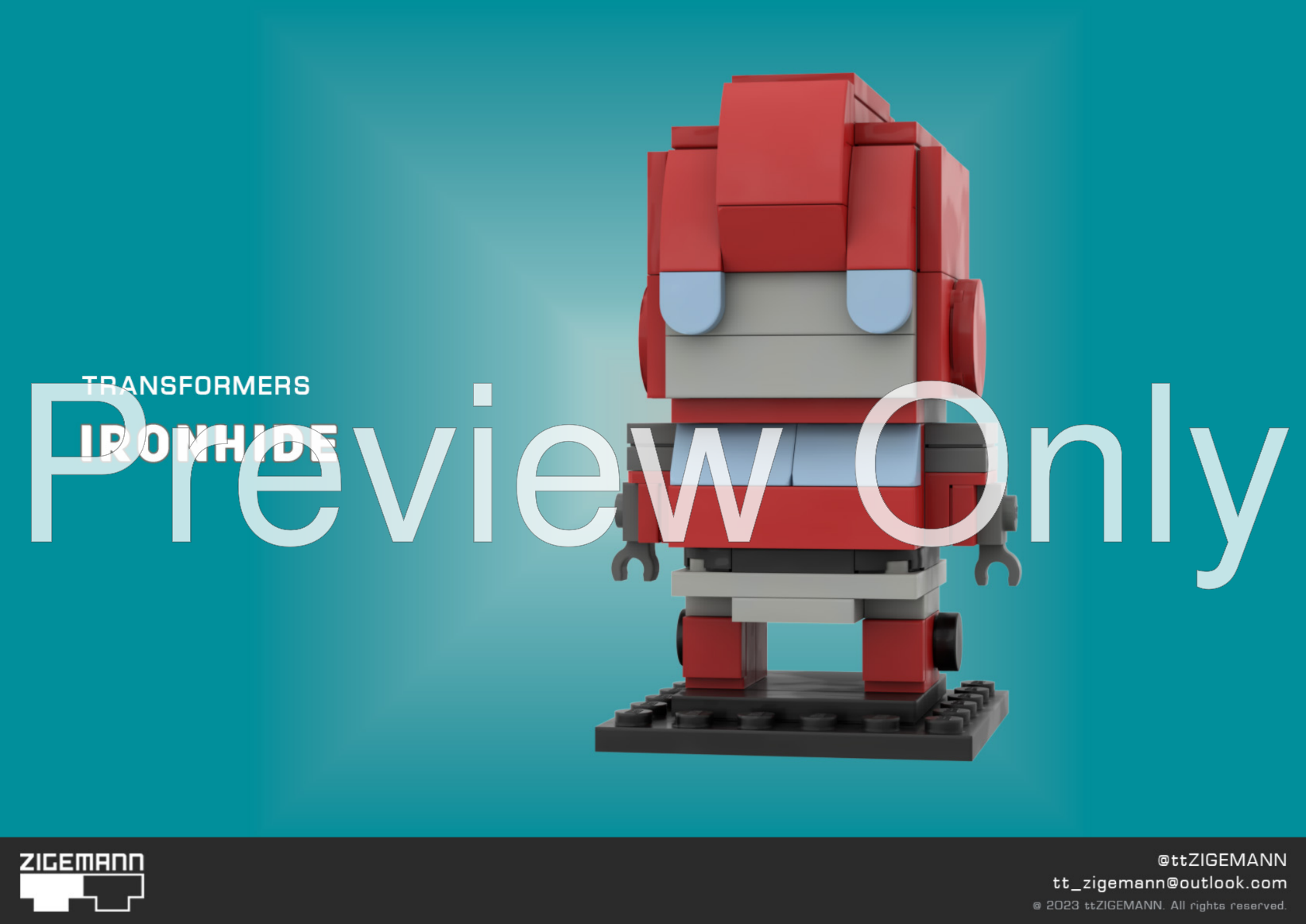 LEGO MOC Ironhide by ttZIGEMANN | Rebrickable - Build with LEGO