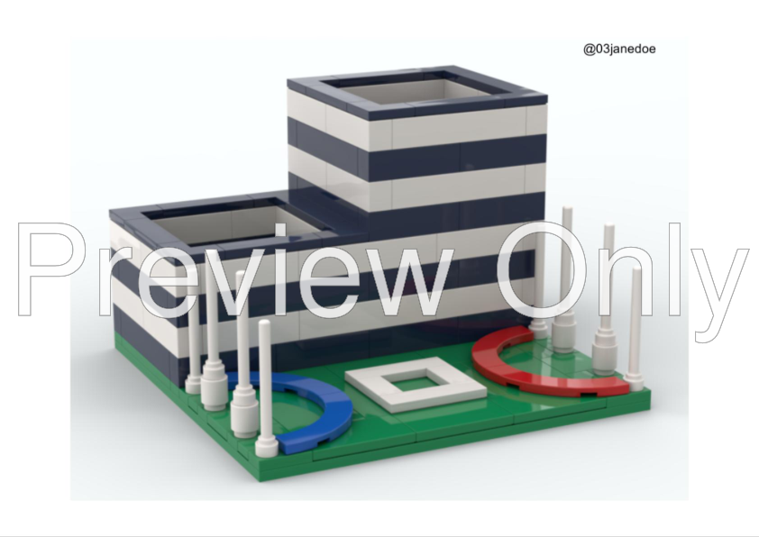 LEGO MOC Pencil Holder AFL Geelong by 03janedoe | Rebrickable - Build ...