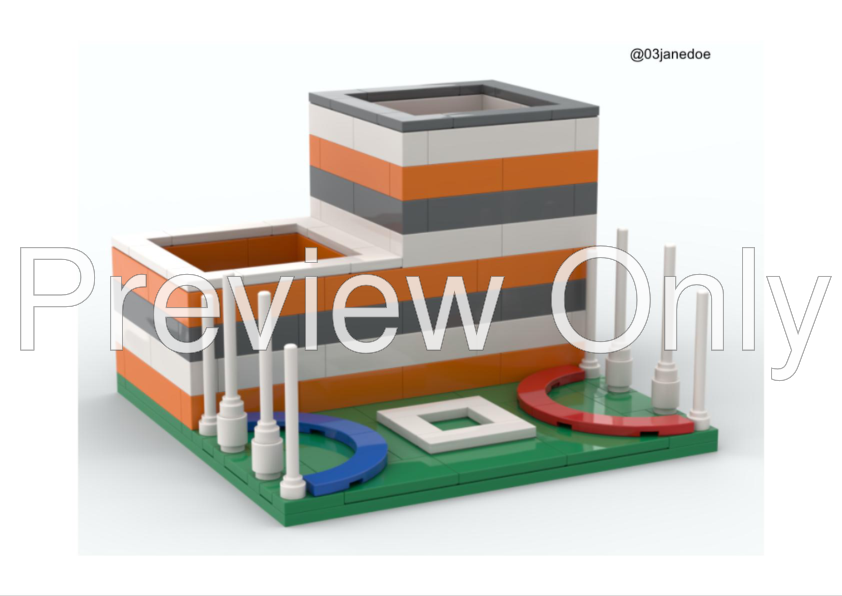 LEGO MOC Pencil Holder AFL GWS Giants by 03janedoe | Rebrickable ...