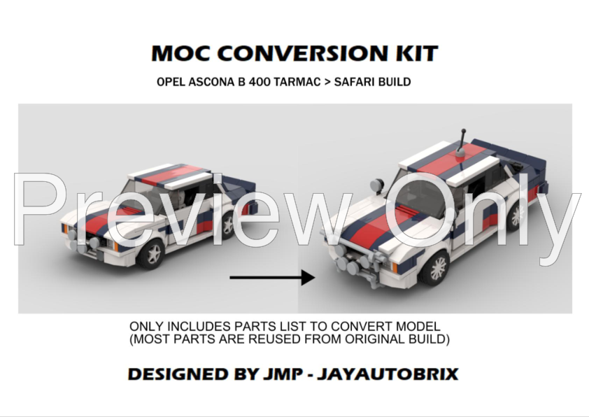 LEGO MOC Opel Ascona B 400 Rally (Group B) by JMPmodels | Rebrickable ...