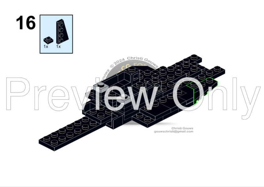 LEGO MOC F1 Mercedes W15 by CGForceDesigns | Rebrickable - Build with LEGO