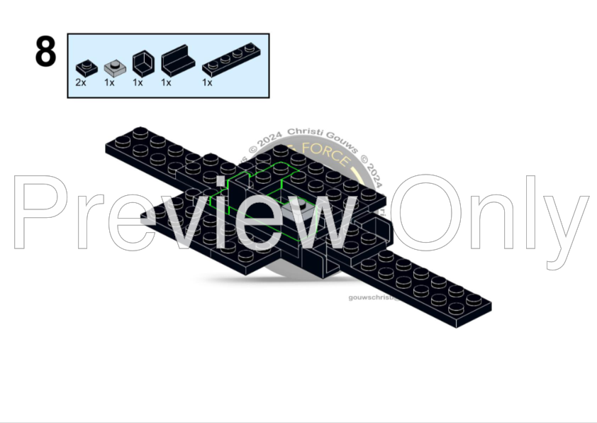 LEGO MOC F1 Mercedes W15 by CGForceDesigns | Rebrickable - Build with LEGO