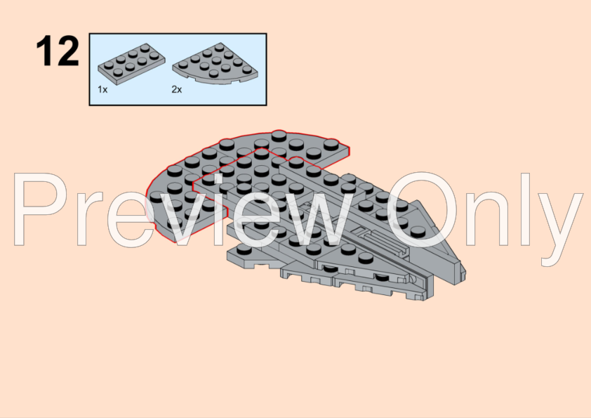 LEGO MOC PiXEL-DAN's Micro Falcon 2024, Very compact design, with ramps ...