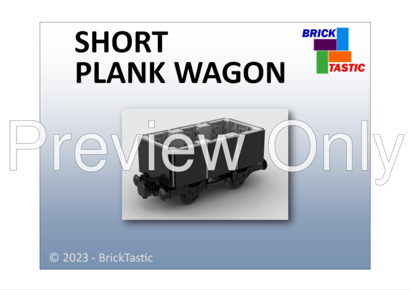 LEGO MOC Simple Plank Wagon by Brick Tastic | Rebrickable - Build with LEGO
