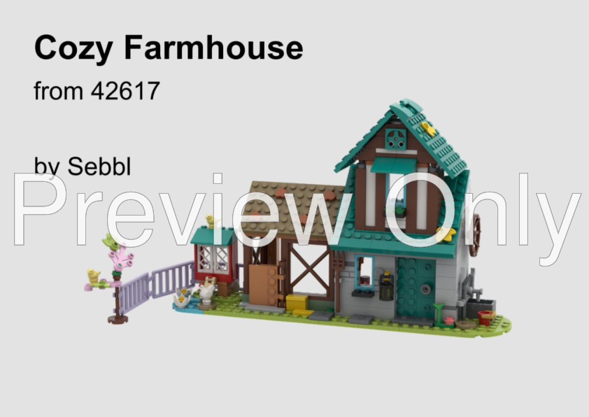 LEGO MOC 42617: Cozy Farmhouse by sebbl | Rebrickable - Build with LEGO