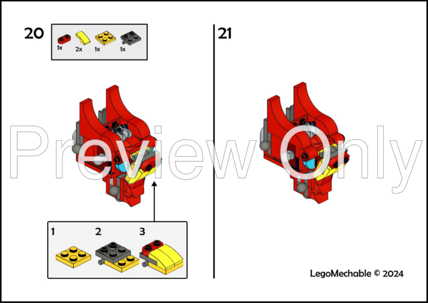LEGO MOC Guren Type Dragon by LegoMechable | Rebrickable - Build with LEGO