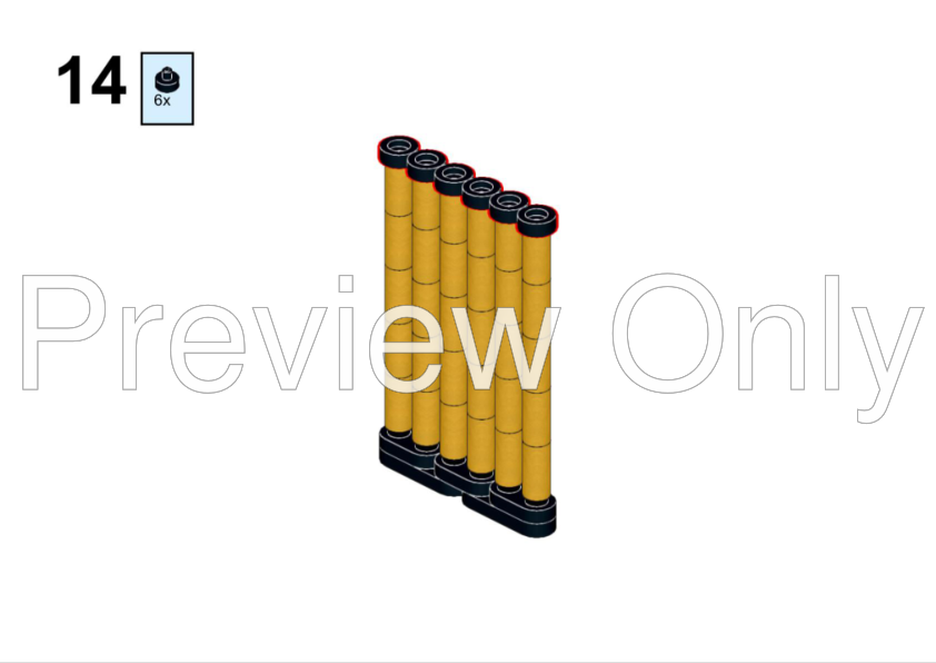 LEGO MOC Pipe Organ by IBrickedItUp | Rebrickable - Build with LEGO