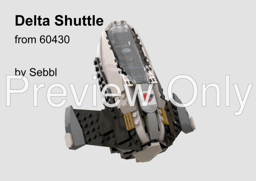 LEGO MOC 60430: Delta Shuttle w/ Canadarm by sebbl | Rebrickable ...