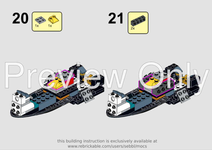 LEGO MOC 60430: Delta Shuttle w/ Canadarm by sebbl | Rebrickable ...