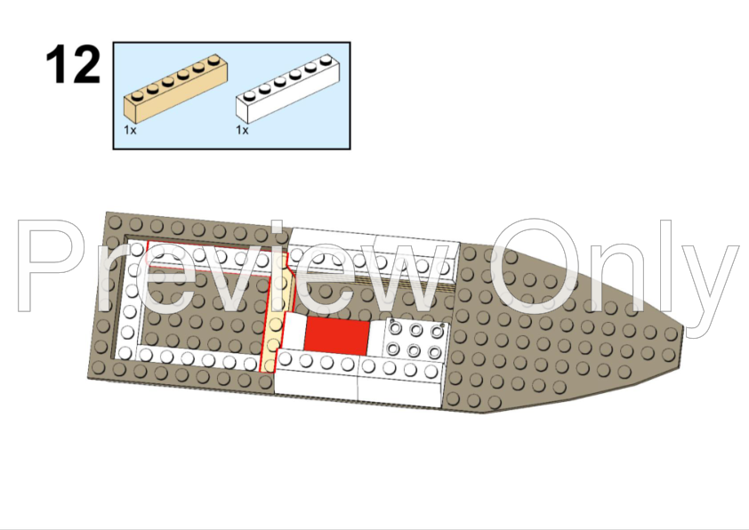 Lego Moc Small Motor Yacht By Nyyle Rebrickable Build With Lego