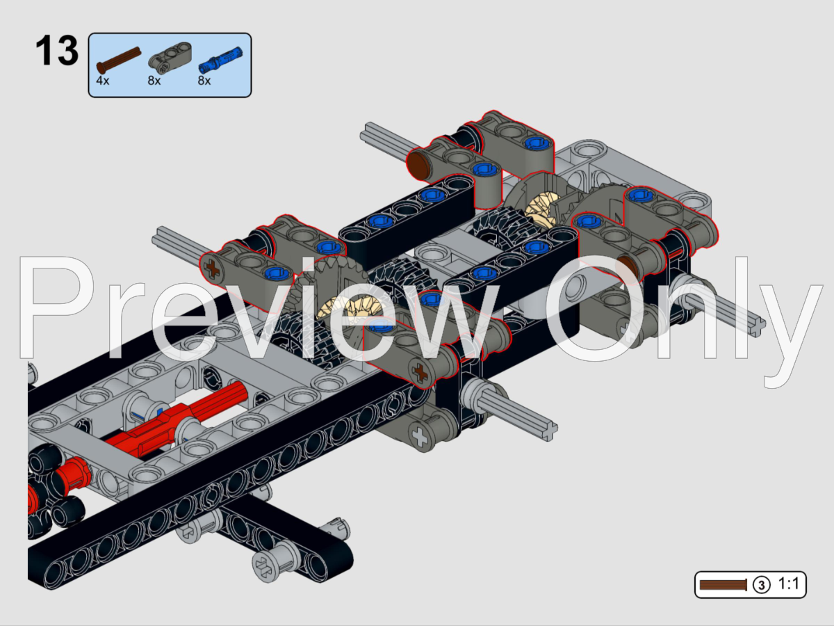 LEGO MOC 42078 Mack Full RC – PF by LegoDesigner | Rebrickable - Build ...