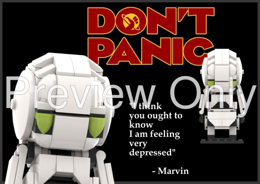 LEGO MOC Marvin - the Paranoid Android by RobertTheBuilder ...
