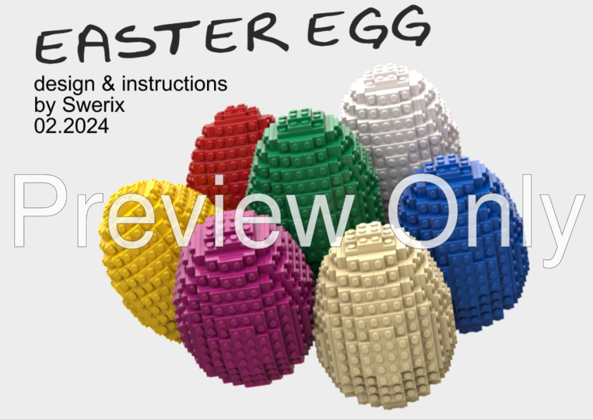 LEGO MOC Easter egg sculpture by Swerix | Rebrickable - Build with LEGO