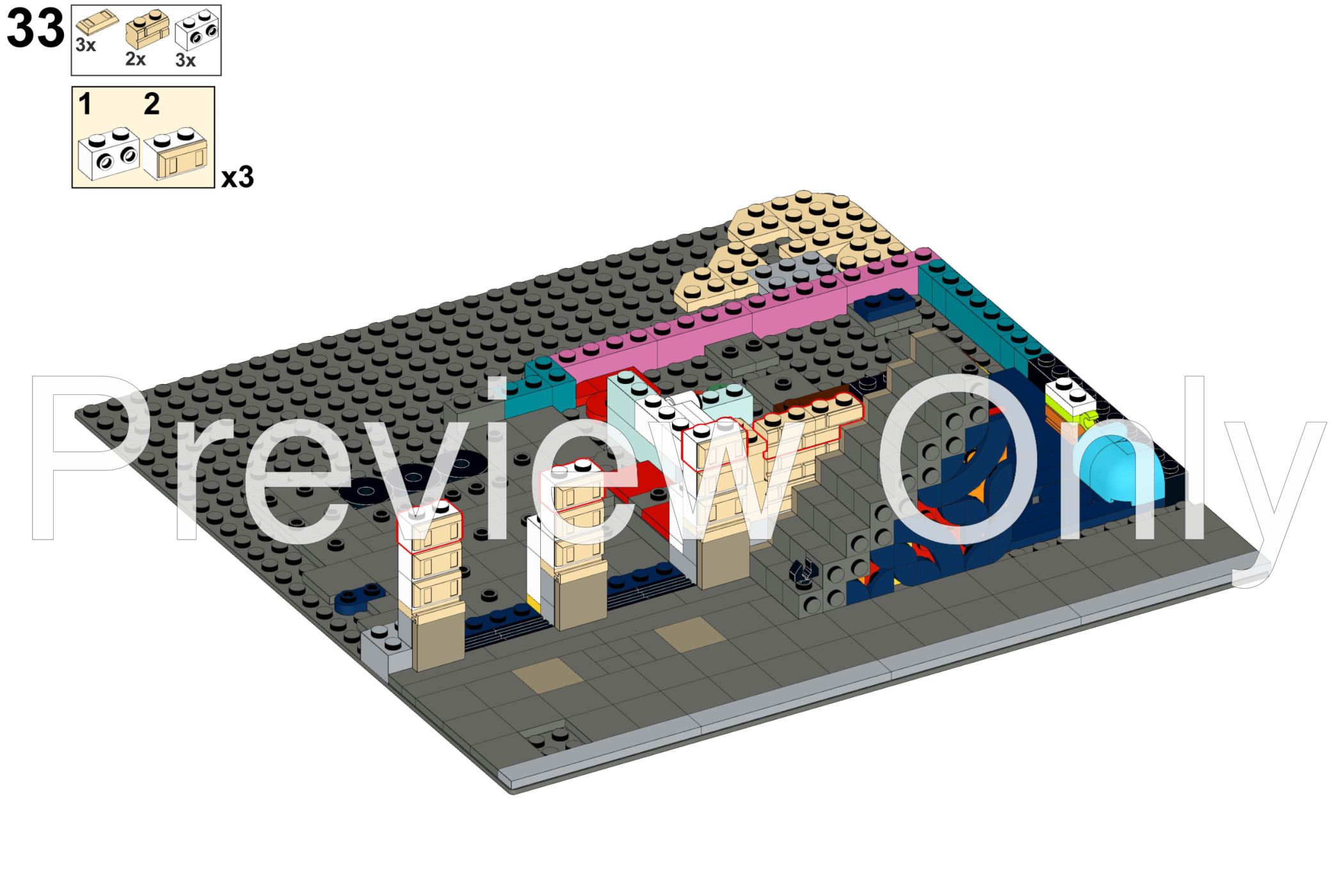 LEGO MOC Metro Station by BrickAtive | Rebrickable - Build with LEGO