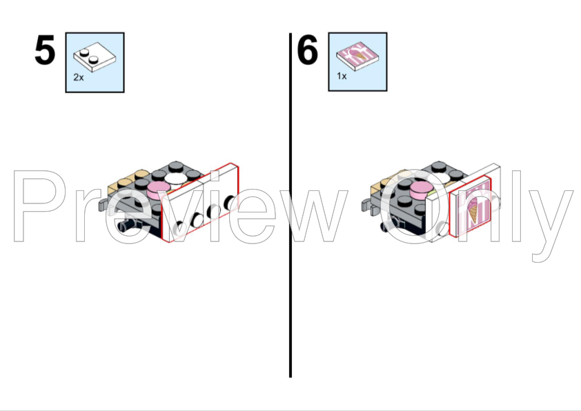 LEGO MOC Lego 31131-1 Downtown Noodle Shop Mini Modular modification by ...