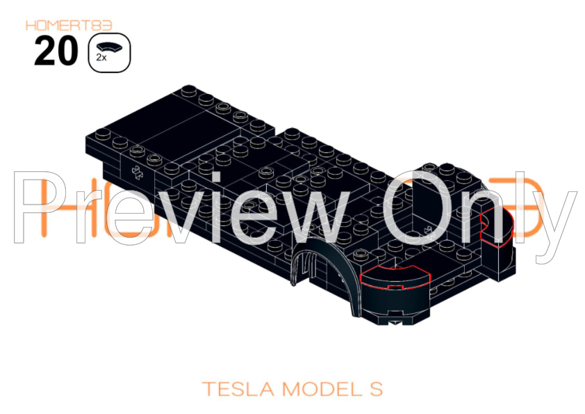 Lego Moc Tesla Model S By Homert83 Rebrickable Build With Lego
