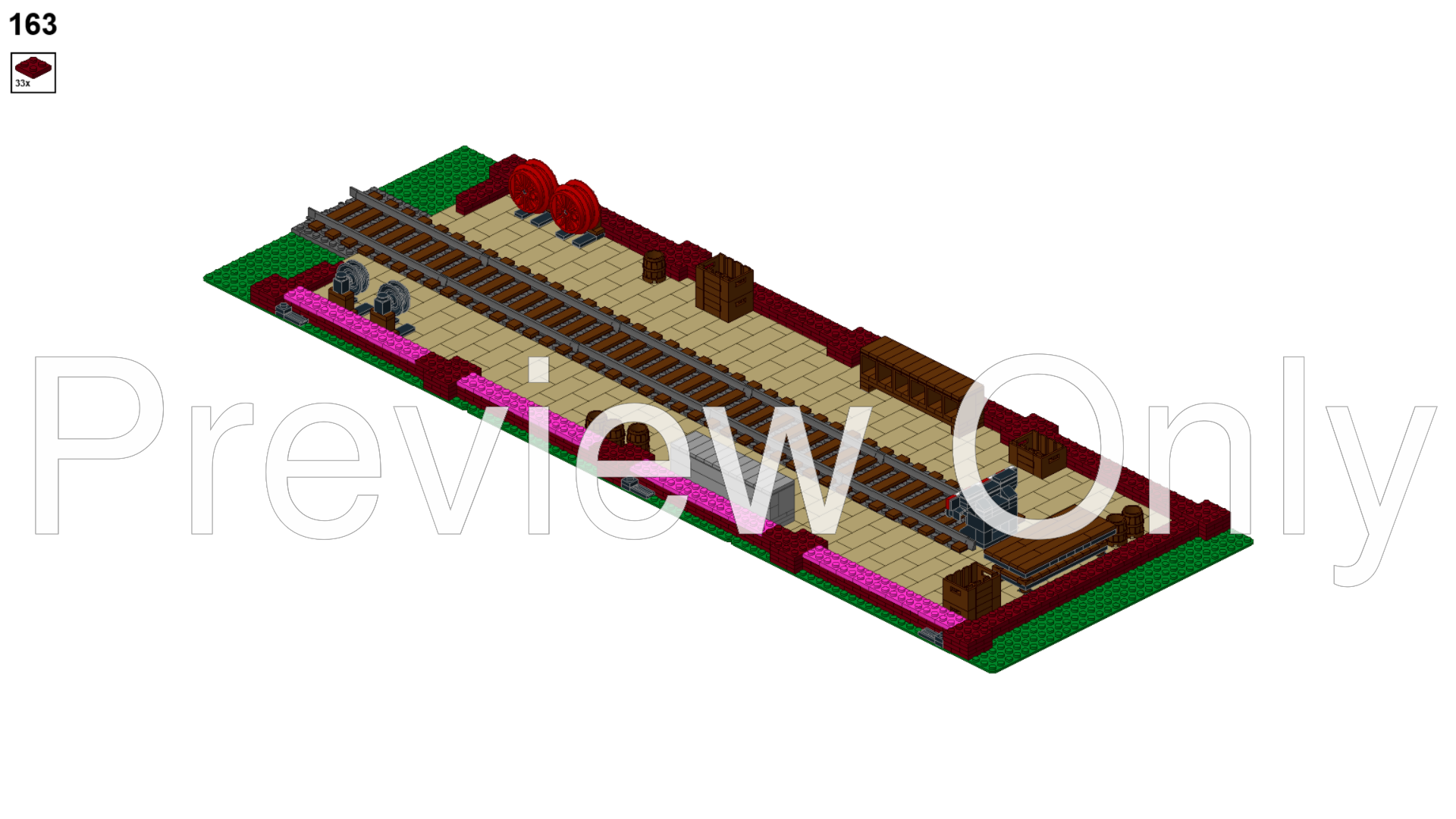 Lego Moc Entrepôt Pour Locomotives Engine House Maschinenhaus Moc