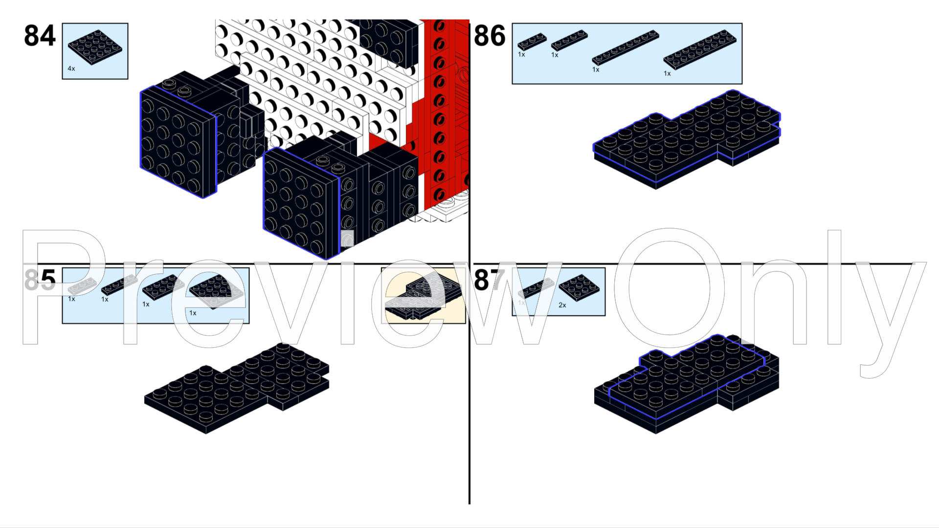 LEGO MOC panda by xiaowang | Rebrickable - Build with LEGO