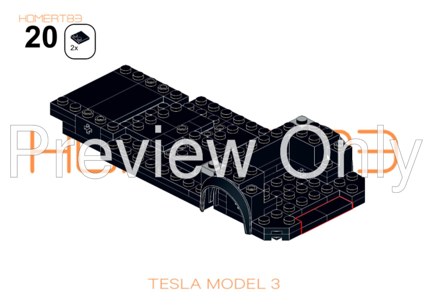 LEGO MOC Tesla Model 3 by homert83 | Rebrickable - Build with LEGO