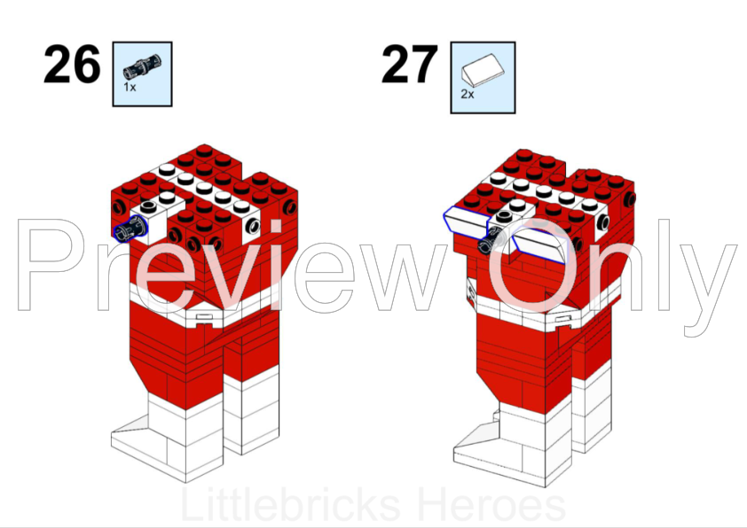 LEGO MOC Red Power Ranger Lego Figure by LittlebricksHeroes ...