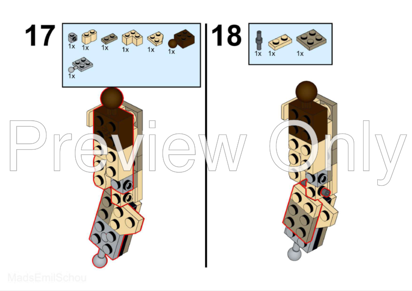 LEGO MOC Sandman legs by MESsemble | Rebrickable - Build with LEGO