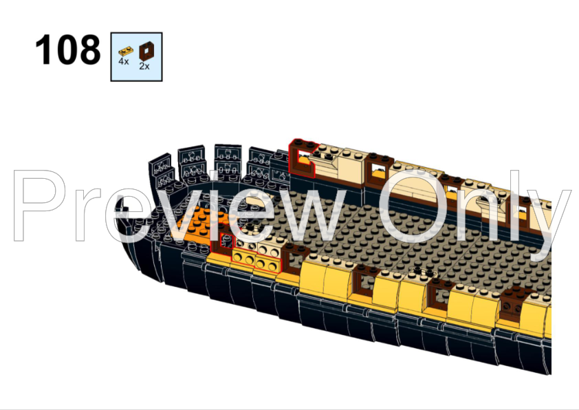 LEGO MOC HMS Theseus by HAFL | Rebrickable - Build with LEGO