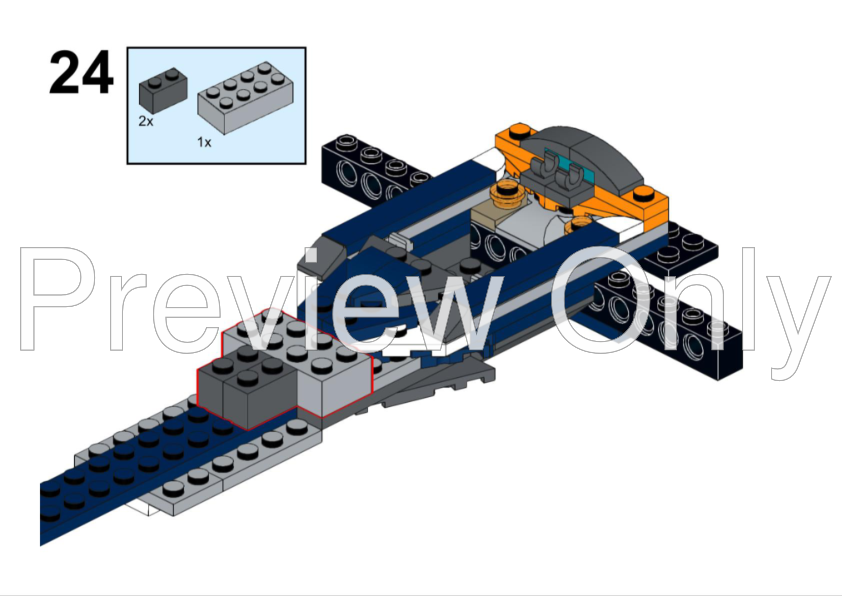 Lego Moc 332ndmuunilinst 10 Clone Z 95 Headhunter Alternate Build Of