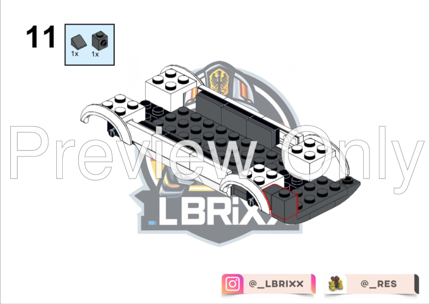 LEGO MOC Mercedes Benz Vito (German Police) by _res | Rebrickable ...