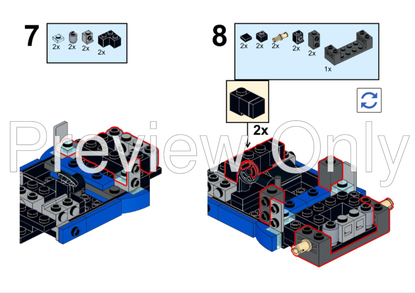 LEGO MOC 76917 Porsche 911 by Turbo8702 | Rebrickable - Build with LEGO