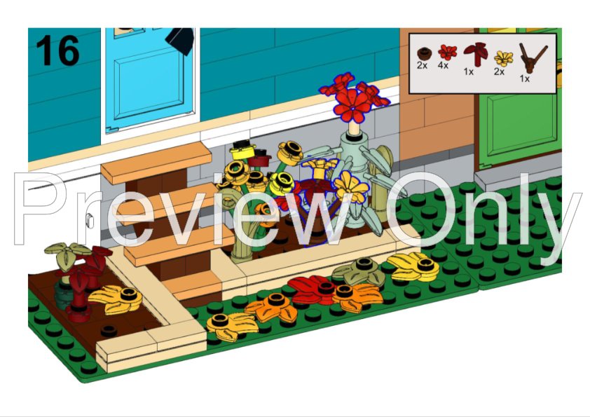 LEGO MOC Autumn/Fall Reading Yard - Backyard MOC for set #10270 ...