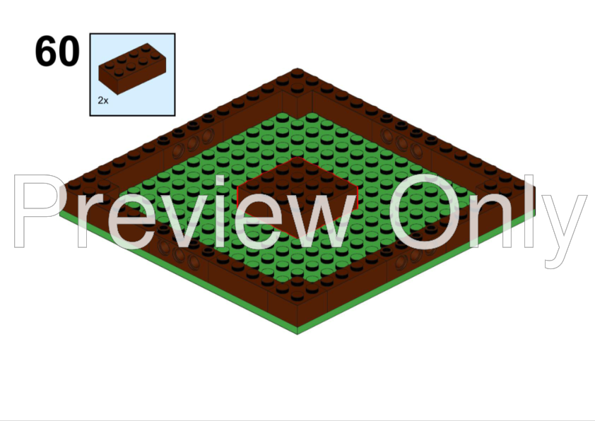 Lego Moc Nature Diorama Display For Set 21338 A Frame Cabin By