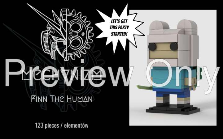LEGO MOC Finn the Human by Mechynizm | Rebrickable - Build with LEGO