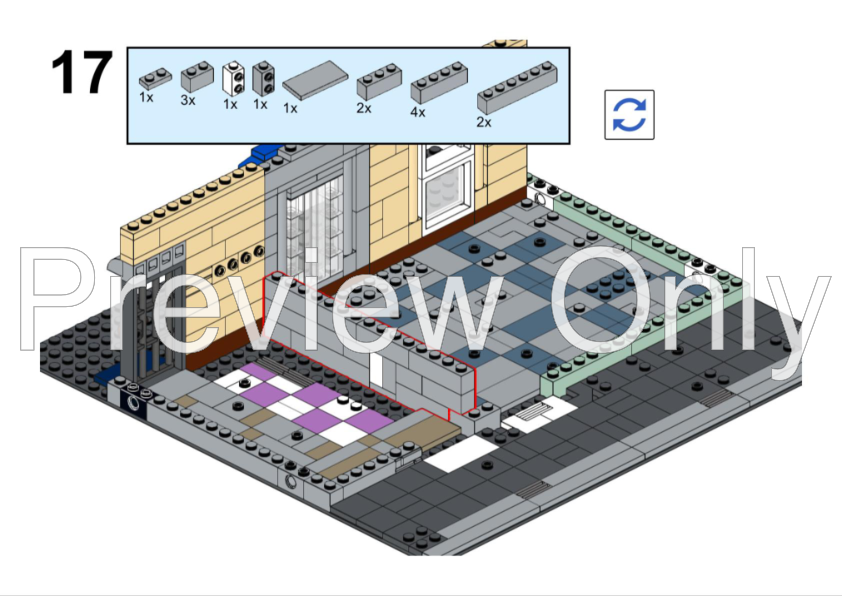 LEGO MOC LP shop & Live streaming studio, Lego 10278 Alternate build by ...