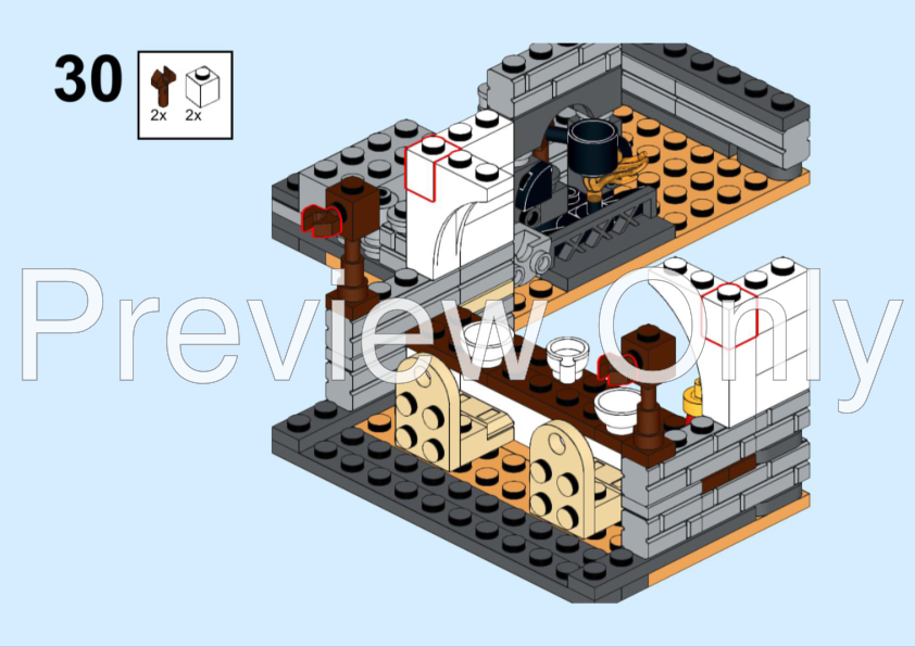 LEGO MOC Cozy Soup Shop by aspiringc0conut | Rebrickable - Build with LEGO