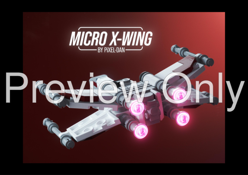 LEGO MOC PiXEL-DANs DEATH STAR 2 ATTACK + FREE MICRO X WING - A Micro ...