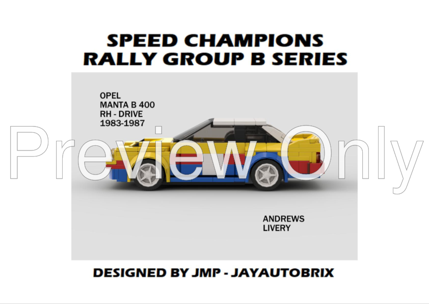 LEGO MOC Opel Manta B 400 Rally (Group B) RHD by JMPmodels ...