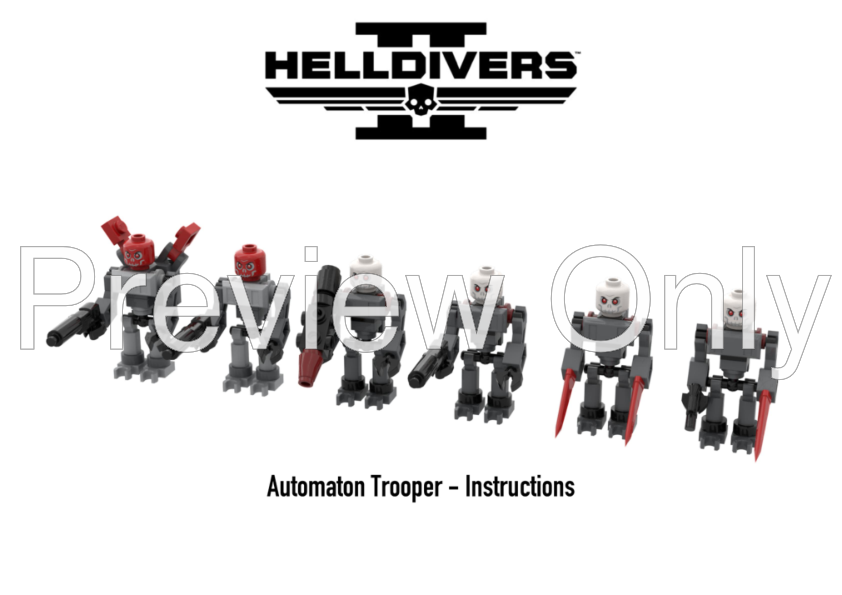 LEGO MOC Helldivers 2 - Automaton Forces by Renk | Rebrickable - Build ...