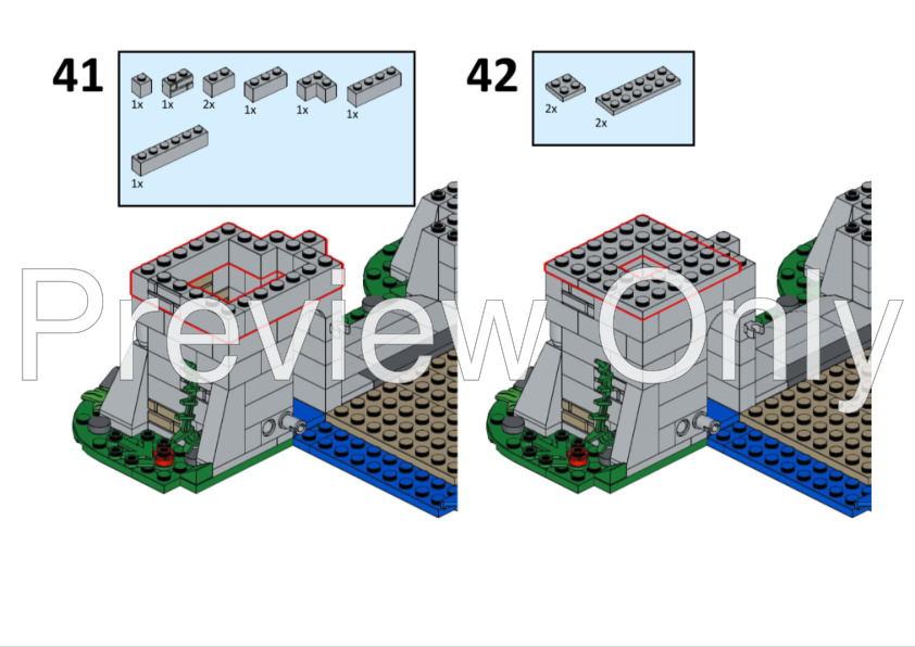 LEGO MOC River Castle, Royal Knights by MidiBricks | Rebrickable ...
