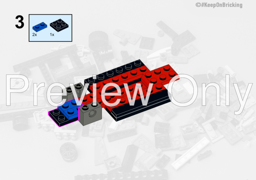 LEGO MOC 75881 Black Cabrio by Keep On Bricking | Rebrickable - Build ...
